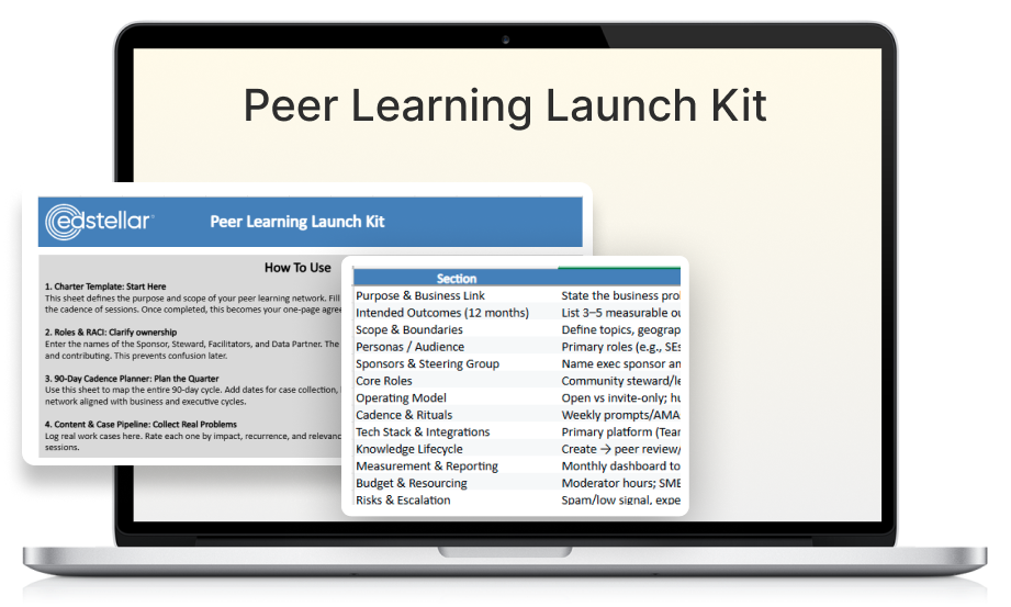 Peer Learning Launch Kit Excel Template | Free Download